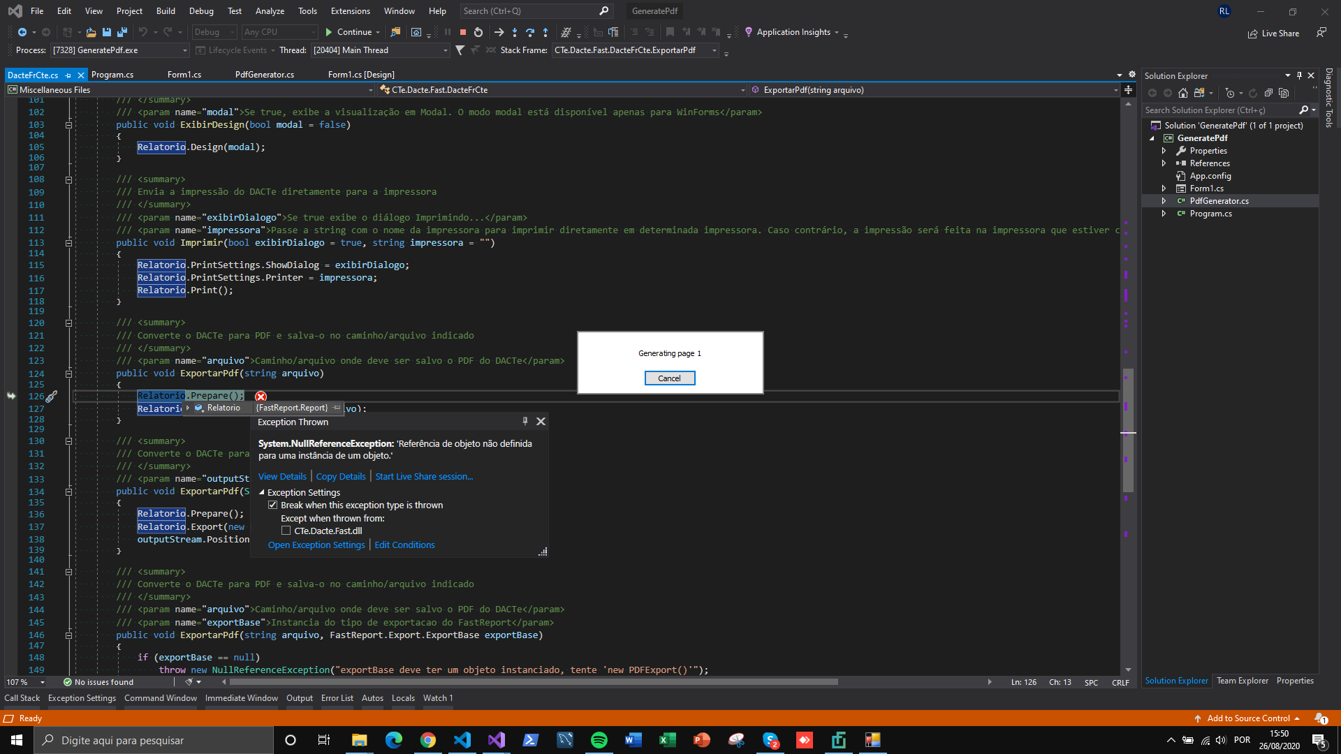 Error CS0103: O nome 'cteProc' não existe no contexto atual · Issue ...