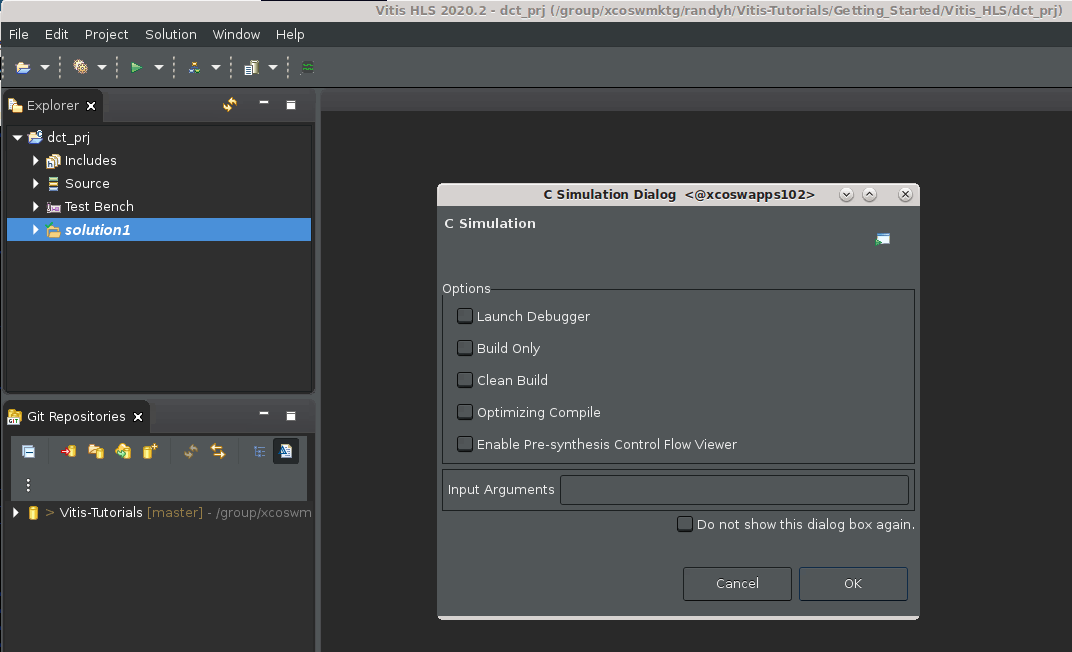 Pre-synthesis Control Flow option not available when running C-simulation · Issue #47 · Xilinx ...