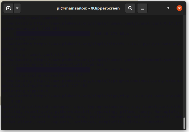 Install script outputs black font on dark-themed console · Issue #317 · KlipperScreen ...