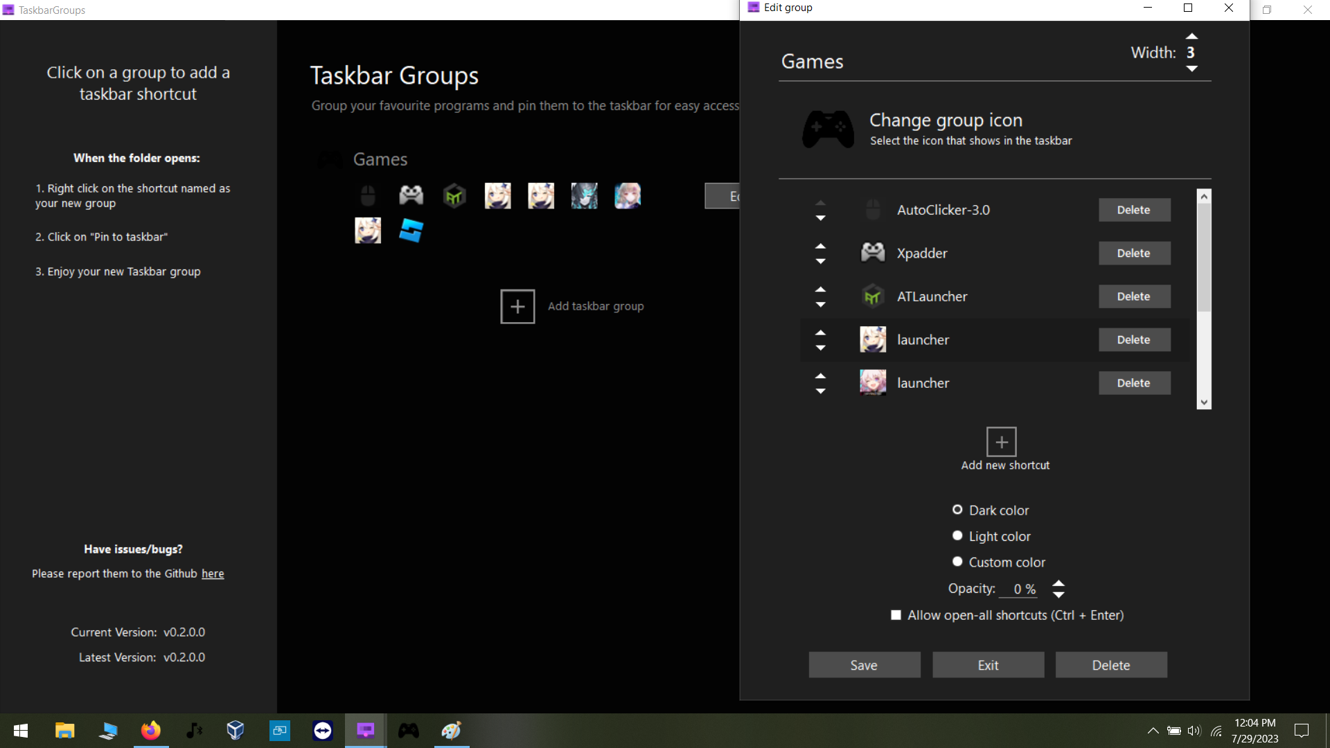 Same icons with Genshin Impact · Issue #283 · tjackenpacken/taskbar-groups · GitHub