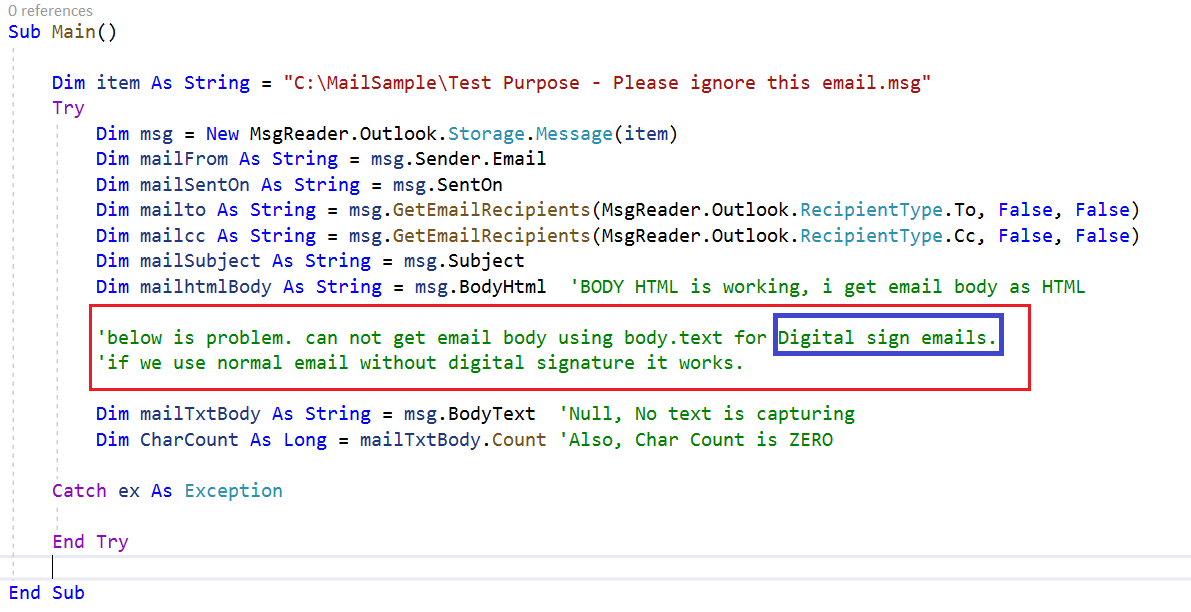 msg file with Digital Signature not able to read Email Body · Issue #253 · Sicos1977/MSGReader ...