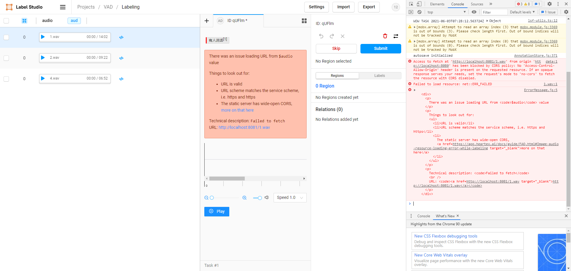 cors problem while labeling · Issue #1013 · HumanSignal/label-studio · GitHub