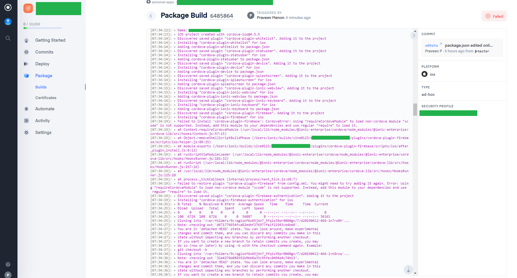 Problems with xCode 10.2 (10E125) and Ionic 4 · Issue #2983 · danielsogl/awesome-cordova-plugins ...