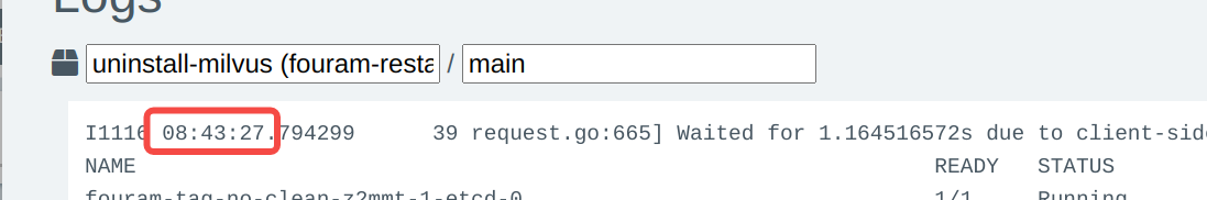 [Bug]: [benchmark][cluster] Milvus is reinstalled with the same PVC，rasie an error"force to deny ...
