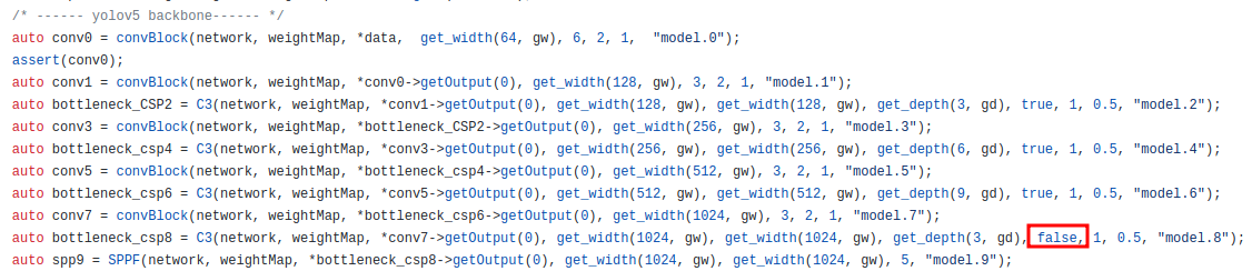 yolov5-v6中网络结构定义有误 · Issue #803 · wang-xinyu/tensorrtx · GitHub