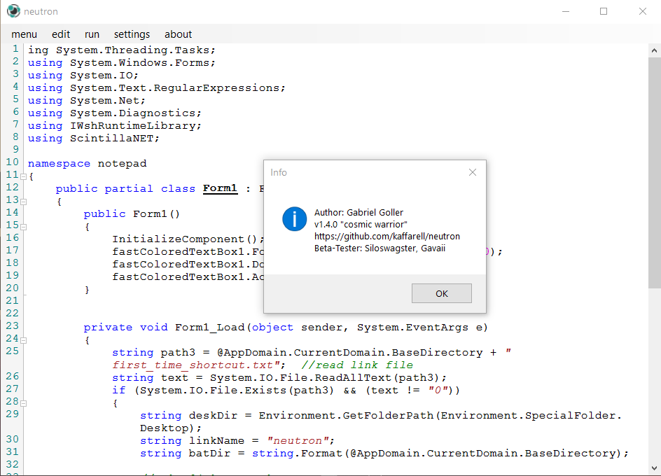 GitHub - kaffarell/neutron: Neutron: Lightweight code editor