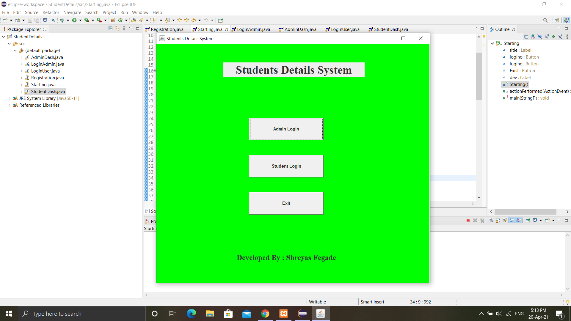 GitHub - smfcoder/Student-Details-System-Core-Java-JFrame-Swing-JDBC-MySql