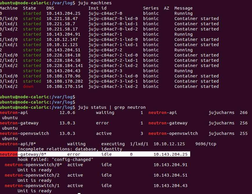 Openstack-Nova with LXD installation with conjure-up fails with neutron-gateway config error ...