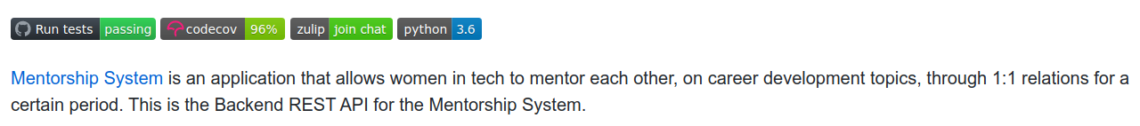Remove the redundant link from README file · Issue #752 · anitab-org/mentorship-backend · GitHub