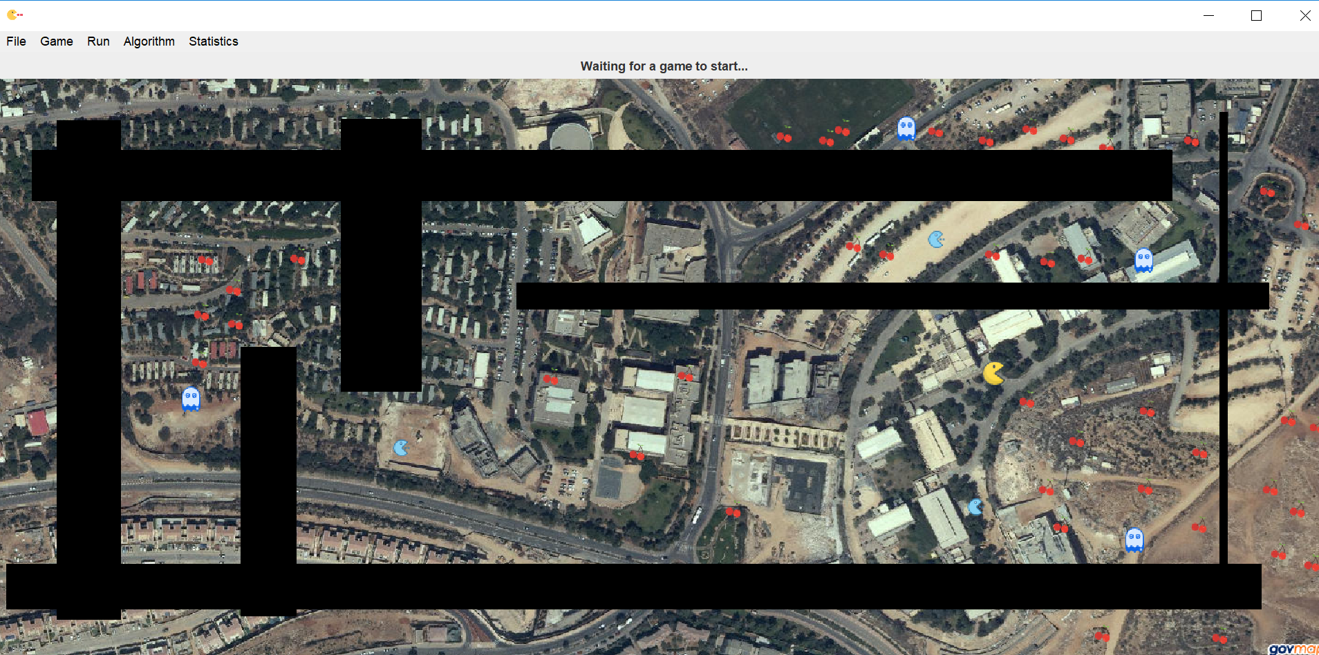 GitHub - itaytu/Pacman-Full-Game: A simulation of a Pacman Game based on GPS information using ...