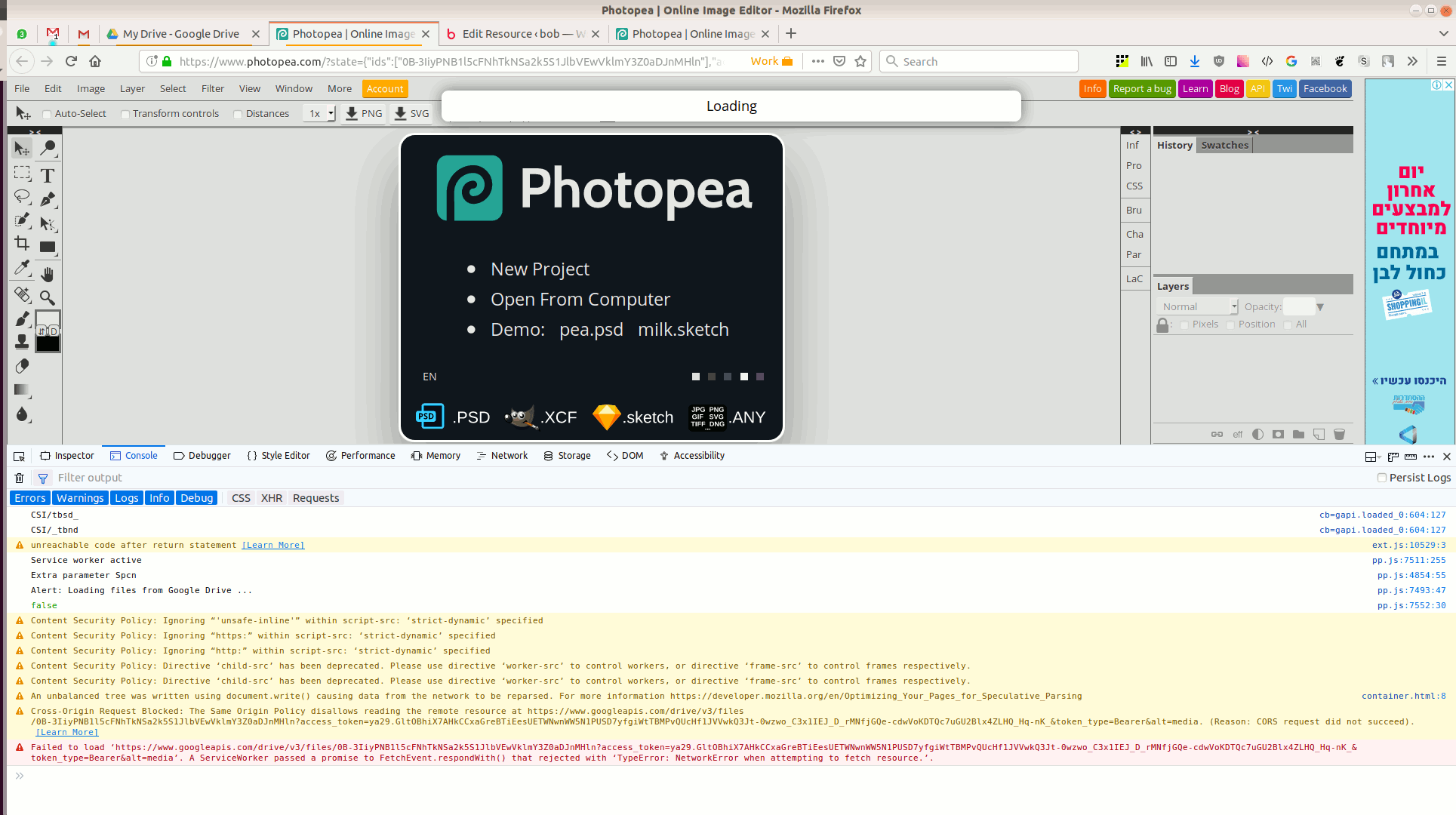Can not load file from Google Drive · Issue #1065 · photopea/photopea · GitHub