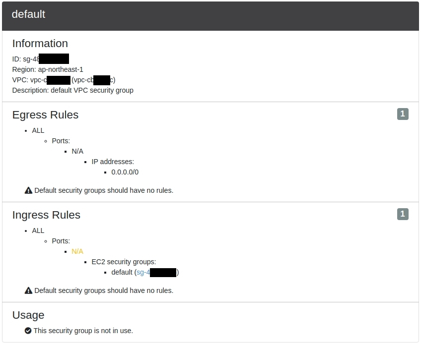 Use of "N/A" in AWS EC2 SGs is confusing · Issue #471 · nccgroup/ScoutSuite · GitHub