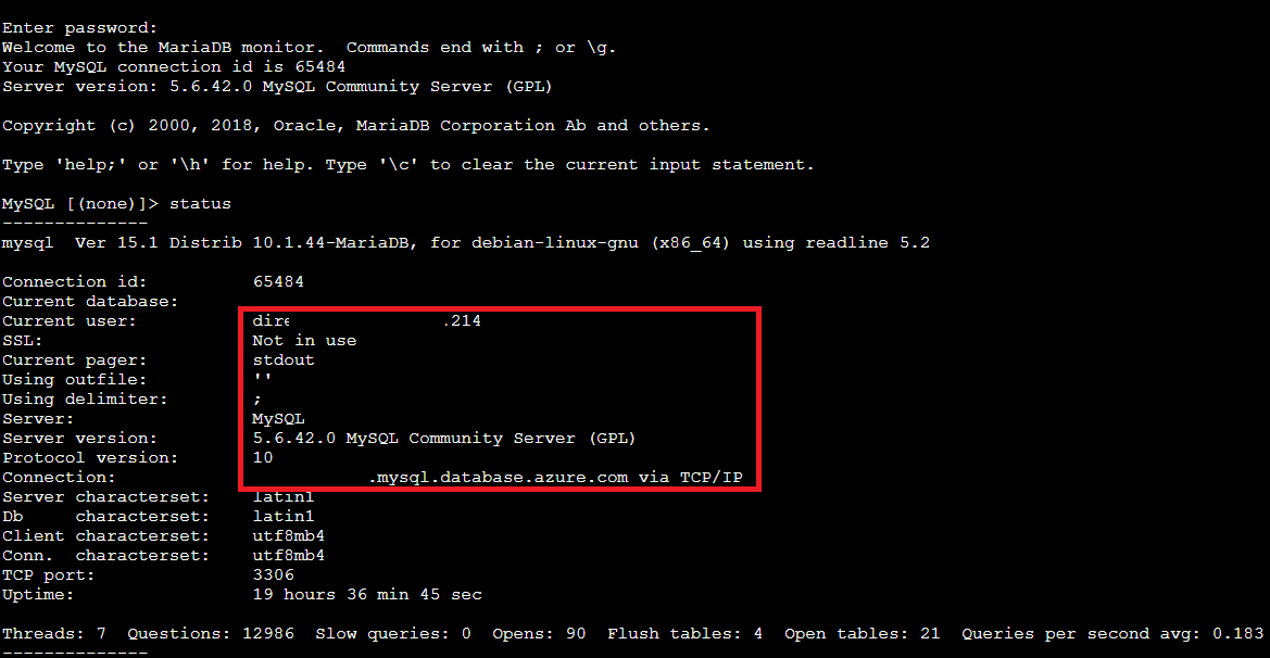 API with Azure Database for MySQL Server · Issue #1907 · directus/v8-archive · GitHub