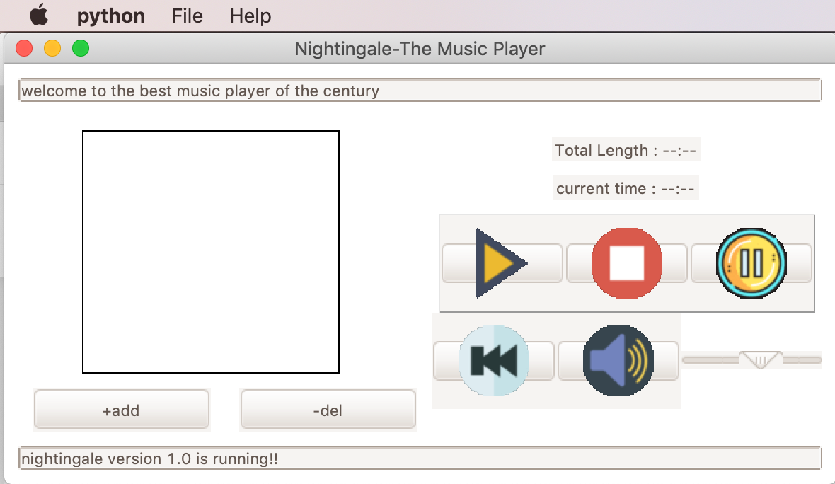GitHub - harshitmuhal/Nightingale-The-Music-Player: GUI integrated ...