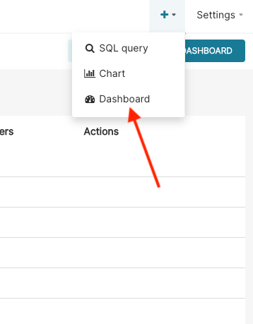 Having problem from creating new dashboard without having a chart ...