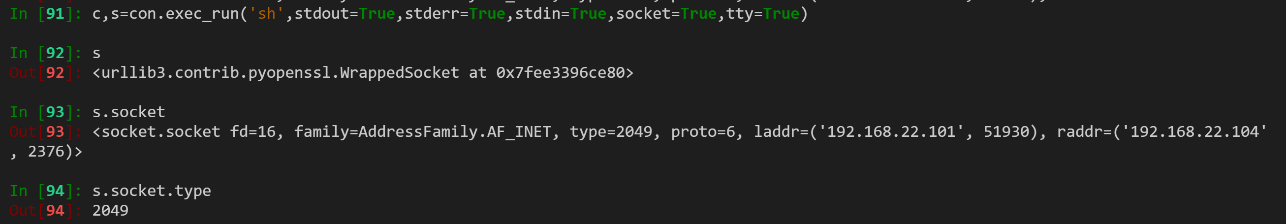 Why Exec Run Return A Socket With Type 2049 Not Sock Stream · Issue 2504 · Docker Docker Py