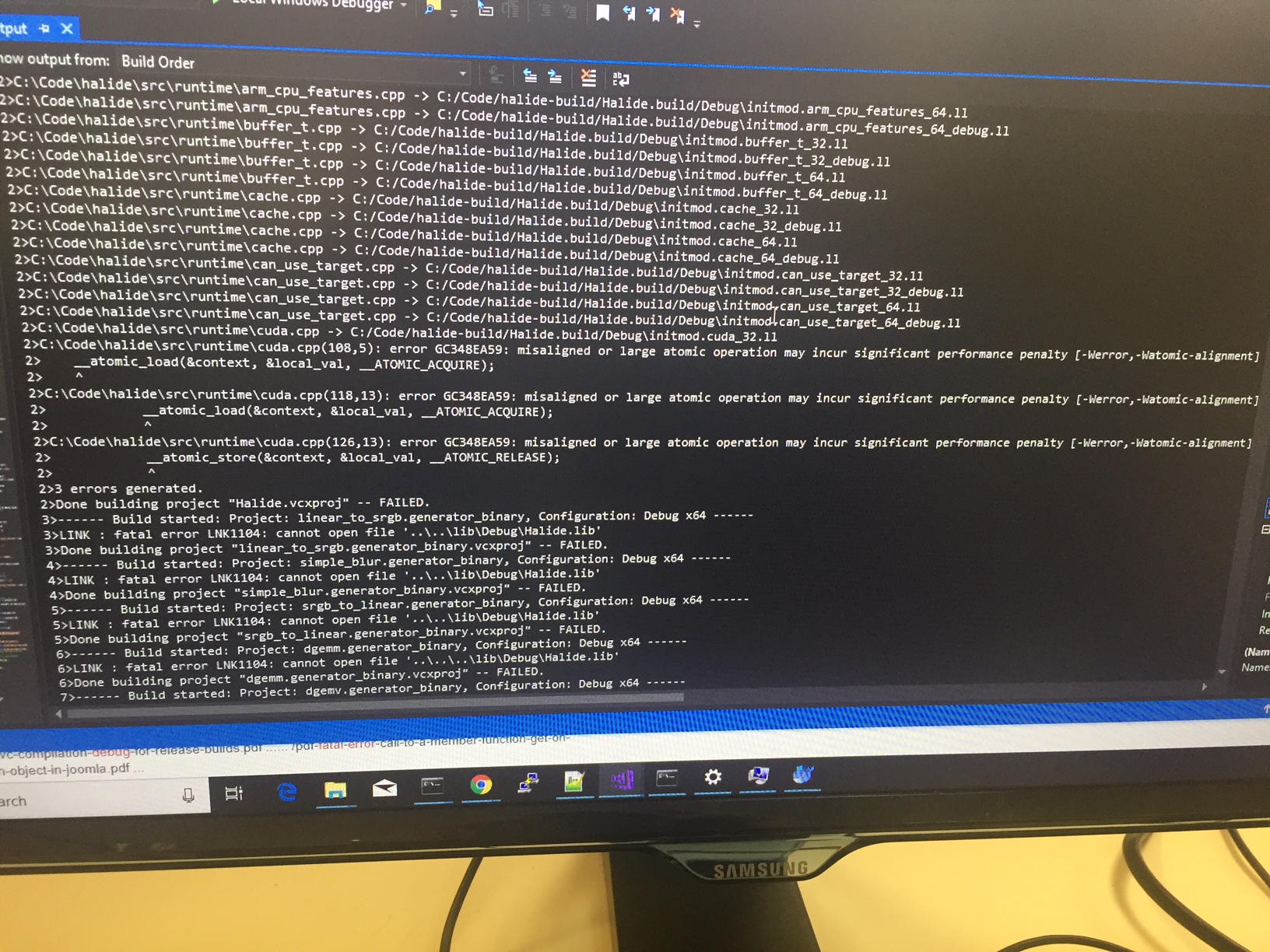 Cuda Atomic Operation Error occurred while building halide · Issue #3274 · halide/Halide · GitHub
