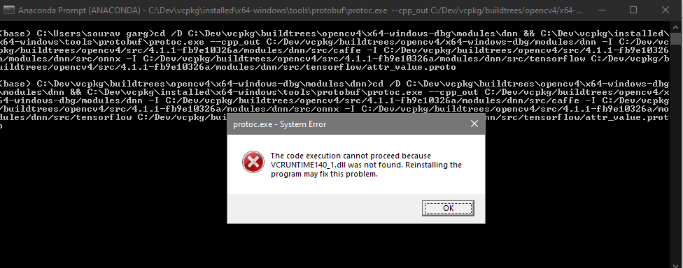 [opencv4] Build opencv:x64-windows failure · Issue #11802 · microsoft/vcpkg · GitHub