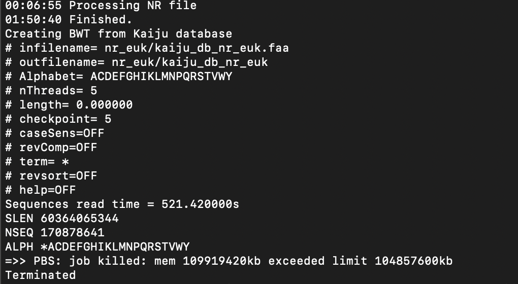 Building of nr_euk database does not finish · Issue #112 · bioinformatics-centre/kaiju · GitHub