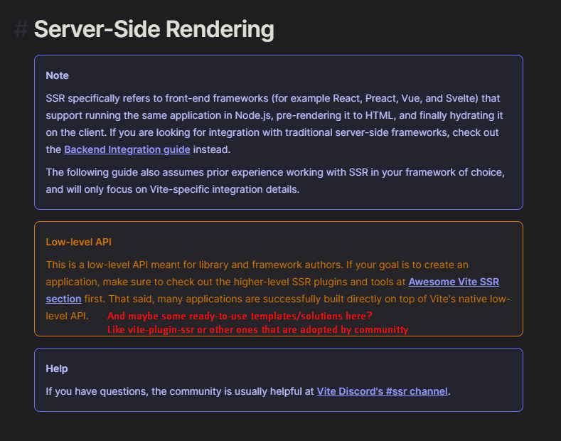 Showcasing Some Ssr Templates Frameworks In The Docs · Issue 12920 · Vitejs Vite · Github