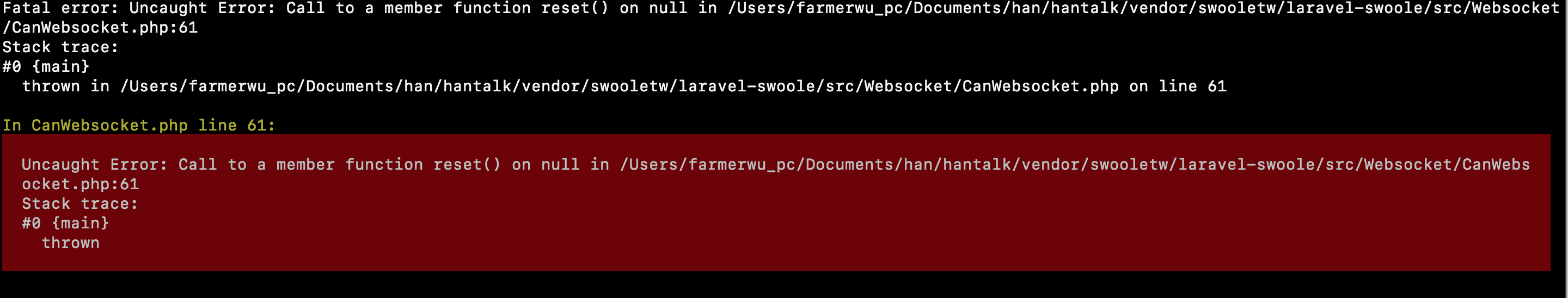 Websocket Events Not Firing · Issue 78 · Swooletwlaravel Swoole · Github