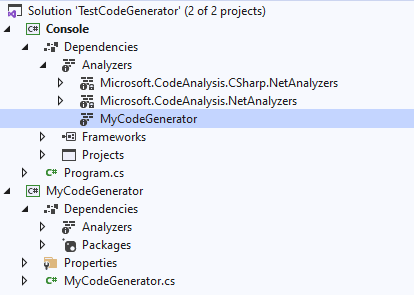 Why can't see the generated .cs file in 'Analyzers'? · Issue #54460 ...