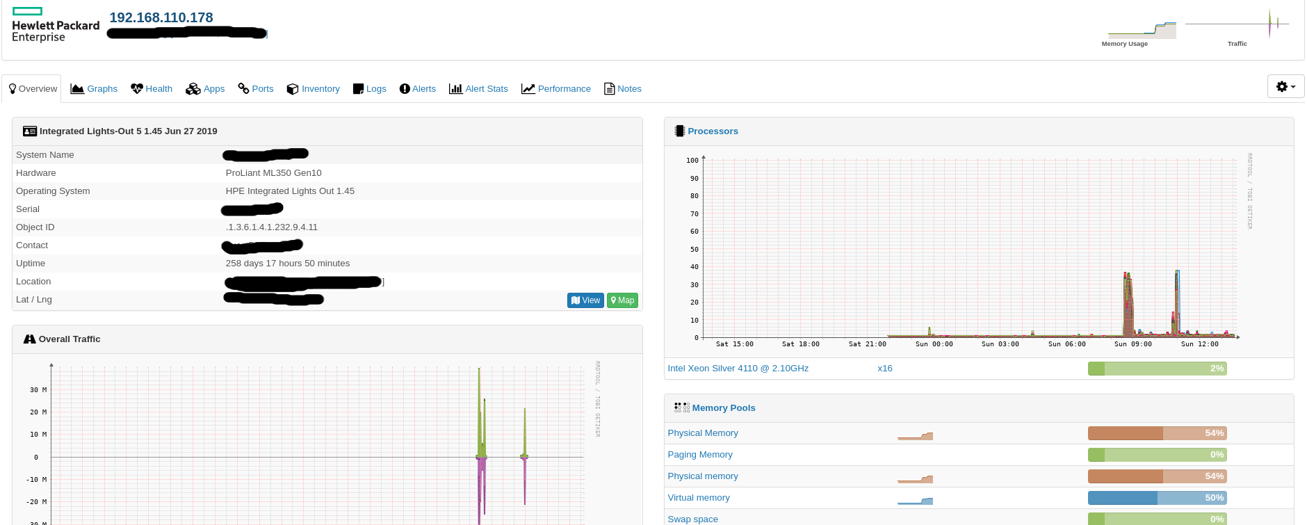HPE ILO5 1.45 wrong uptime · Issue #10605 · librenms/librenms · GitHub