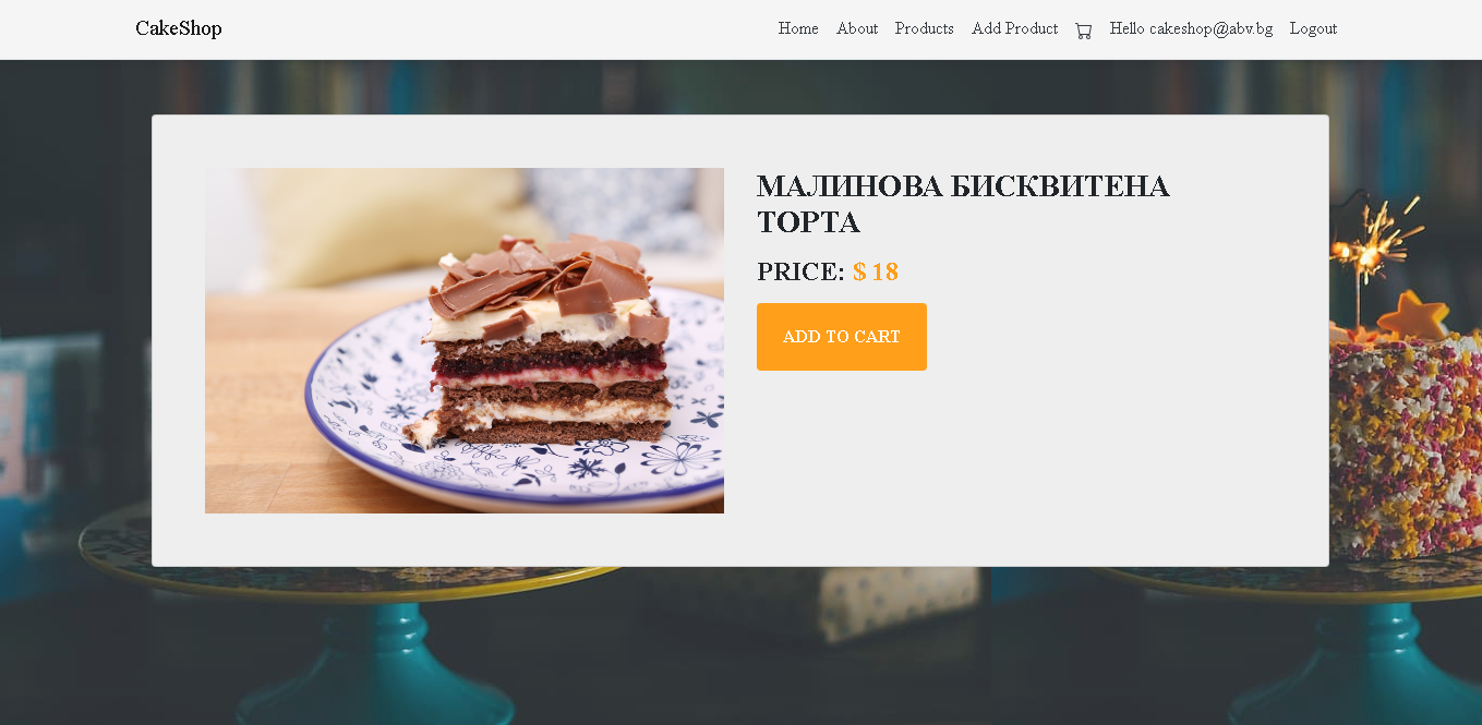 GitHub - YordanDobrev97/CakeShop: Online cake shop built with React.js ...