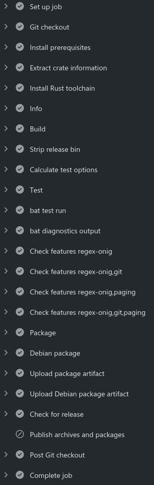Simplify, refactor and clean up our GitHub Actions script · Issue #1474 · sharkdp/bat · GitHub