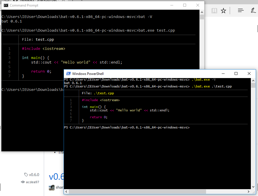 Add windows build to releases? · Issue #210 · sharkdp/bat · GitHub