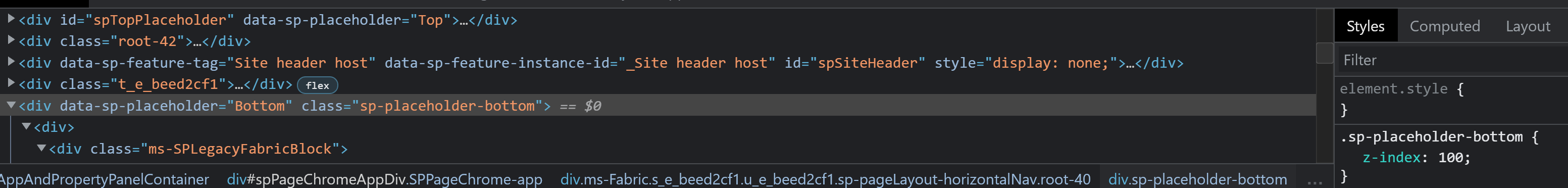 Bottom place holder blocks save/cancel buttons of hub site navigation panel. · Issue #7417 ...
