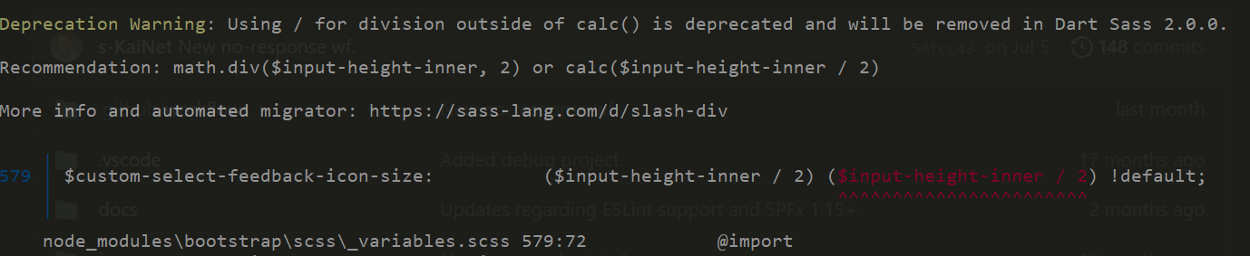 Dart Sass Deprecation Warnings 1 15 2 Project With Fast Serve · Issue 80 · S Kainet Spfx Fast