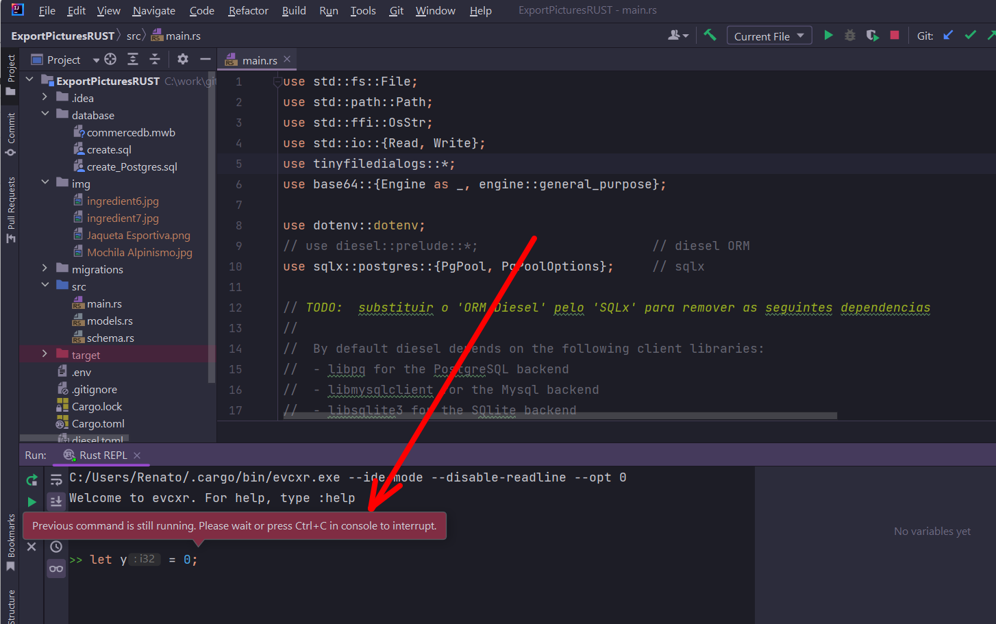 Rusr Repl Is Not Evaluating Expressions On Windows 11 Works On Ubuntu · Issue 10786