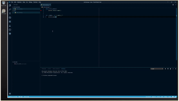 Issue with debug when using cmd as terminal · Issue #5742 · microsoft/vscode-python · GitHub