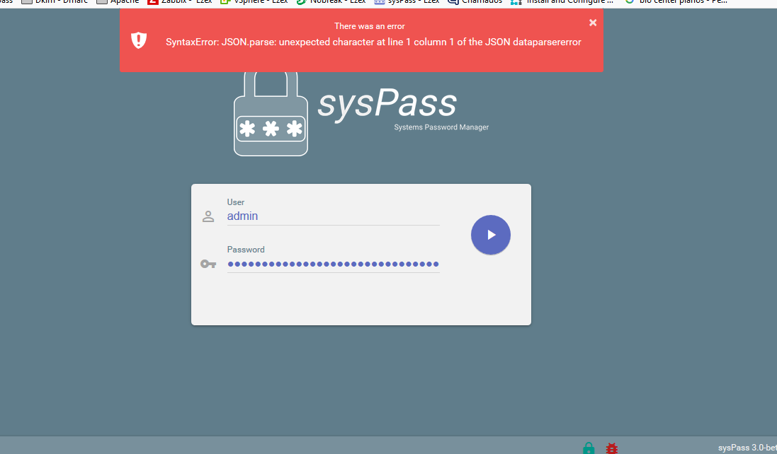 Bug in version 3.0 · Issue #1093 · nuxsmin/sysPass · GitHub