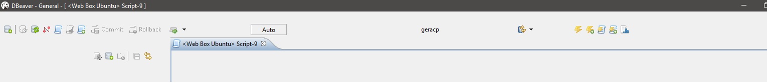 Menu and toolbars gets messy after changing database/schema in sql ...