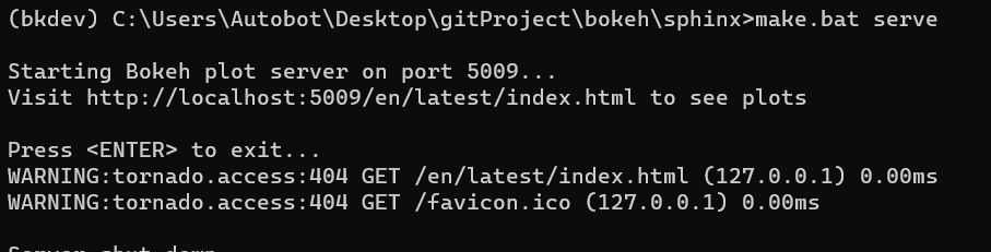 Error while trying to build sphinx docs with `make.bat html` and `make.bat serve` · Issue #12119 ...