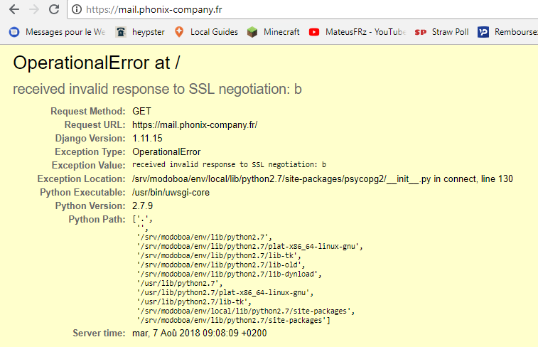 SSL Errors · Issue #1549 · modoboa/modoboa · GitHub