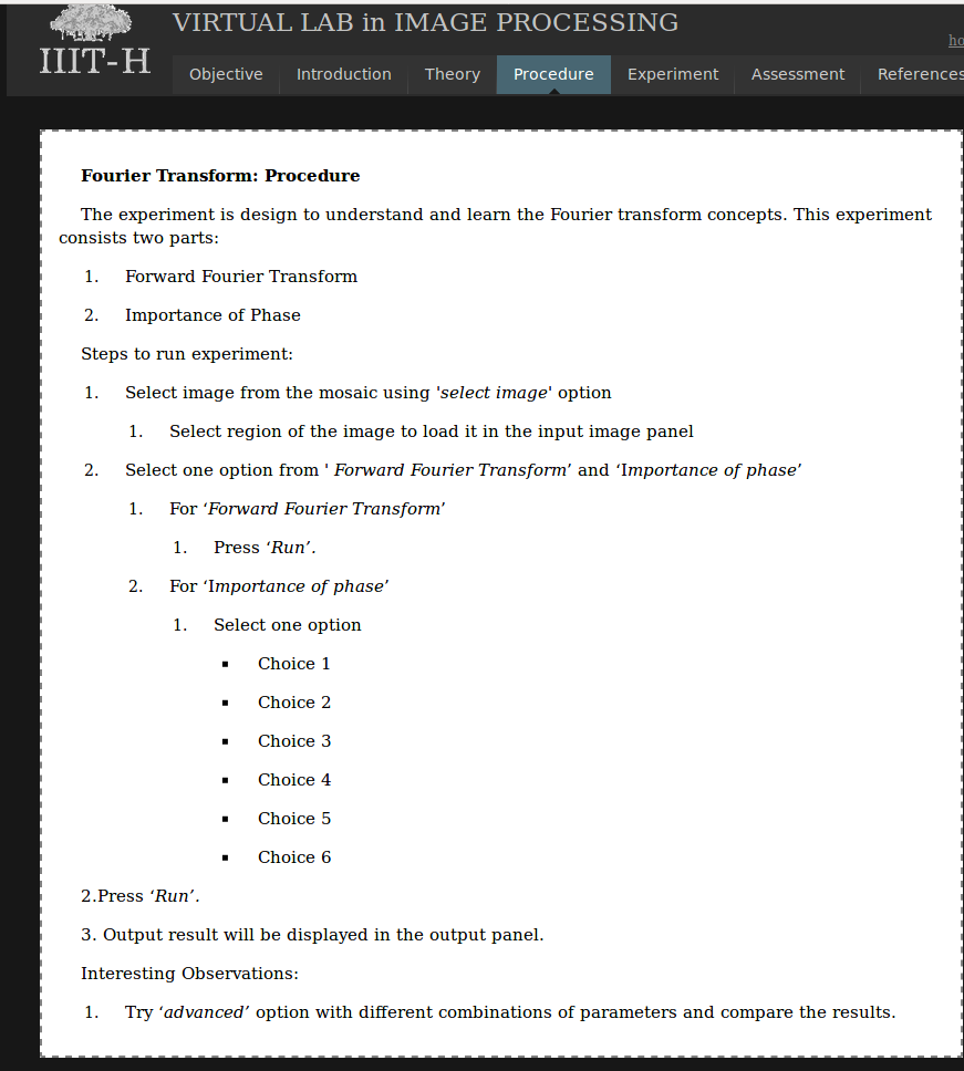 Fourier Transform_Procedure&Experiment · Issue #258 · virtual-labs ...