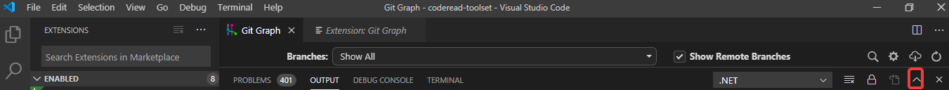 Header of GitGraph overlaps Visual Studio Code header · Issue #234 ...