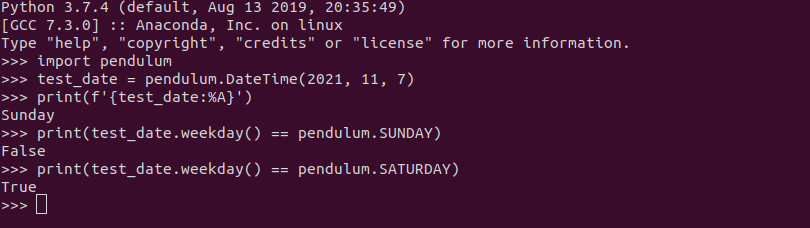 weekday() is not consistent with constants · Issue #578 · python ...