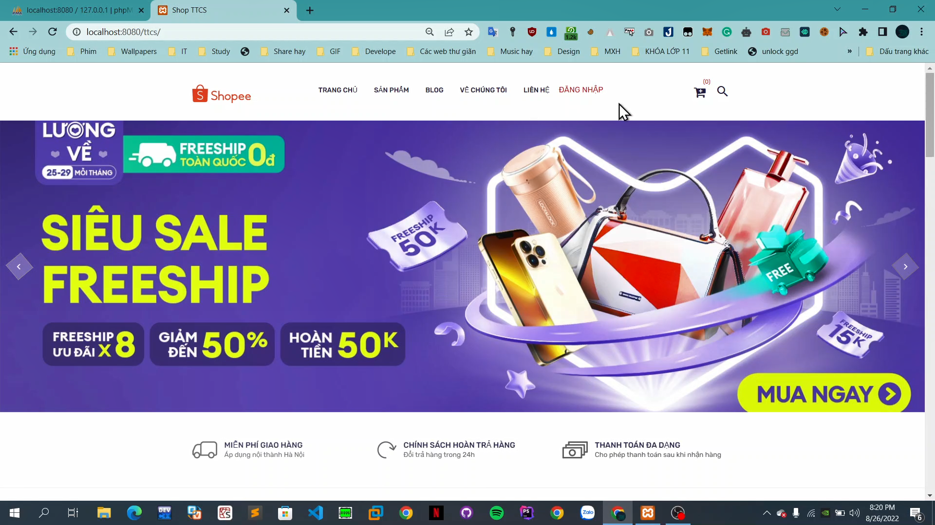 GitHub - xuantien177/webbanhang: Hello đây là web bán hàng sử dụng PHP Yii framework