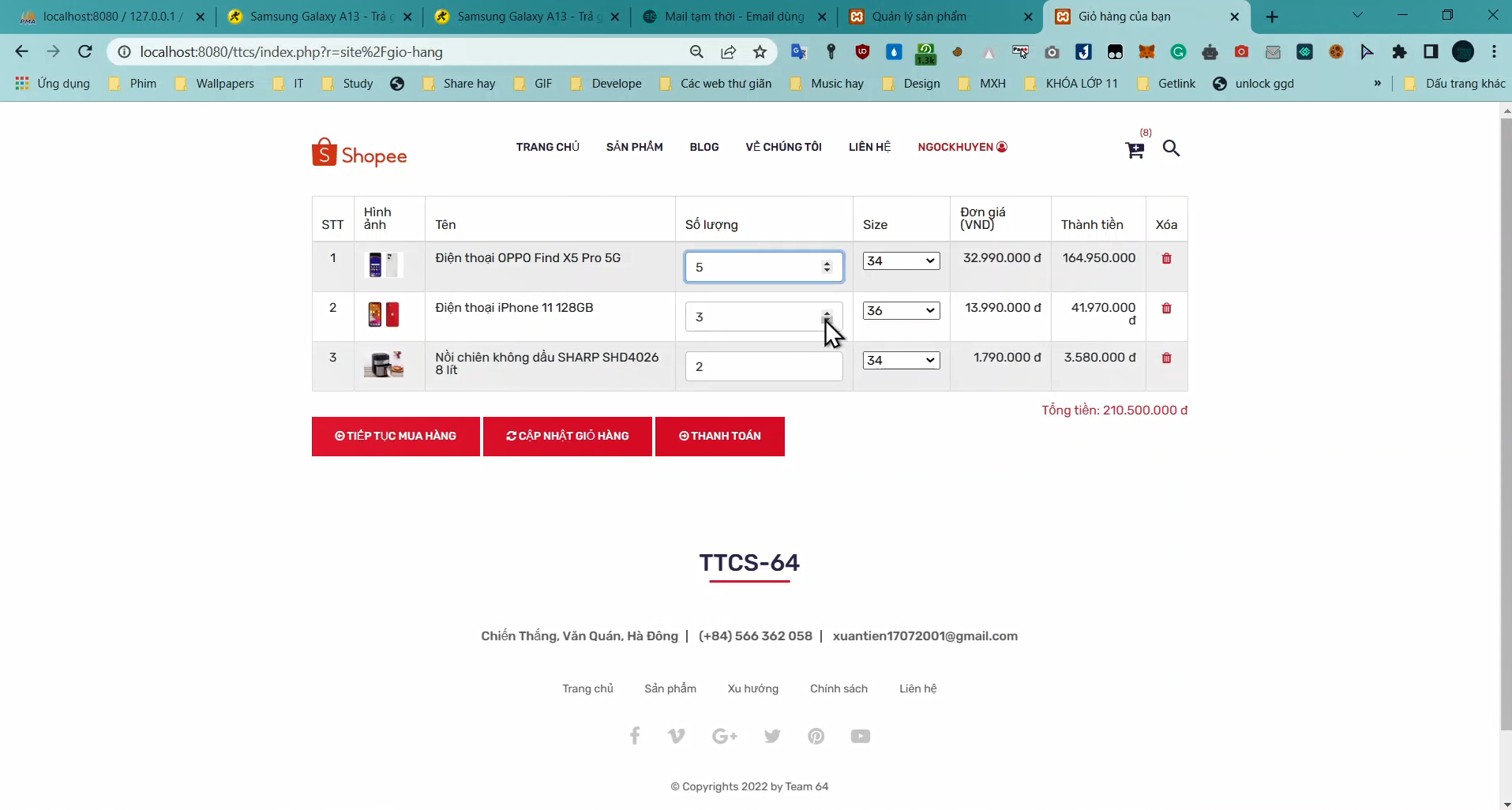 GitHub - xuantien177/webbanhang: Hello đây là web bán hàng sử dụng PHP Yii framework