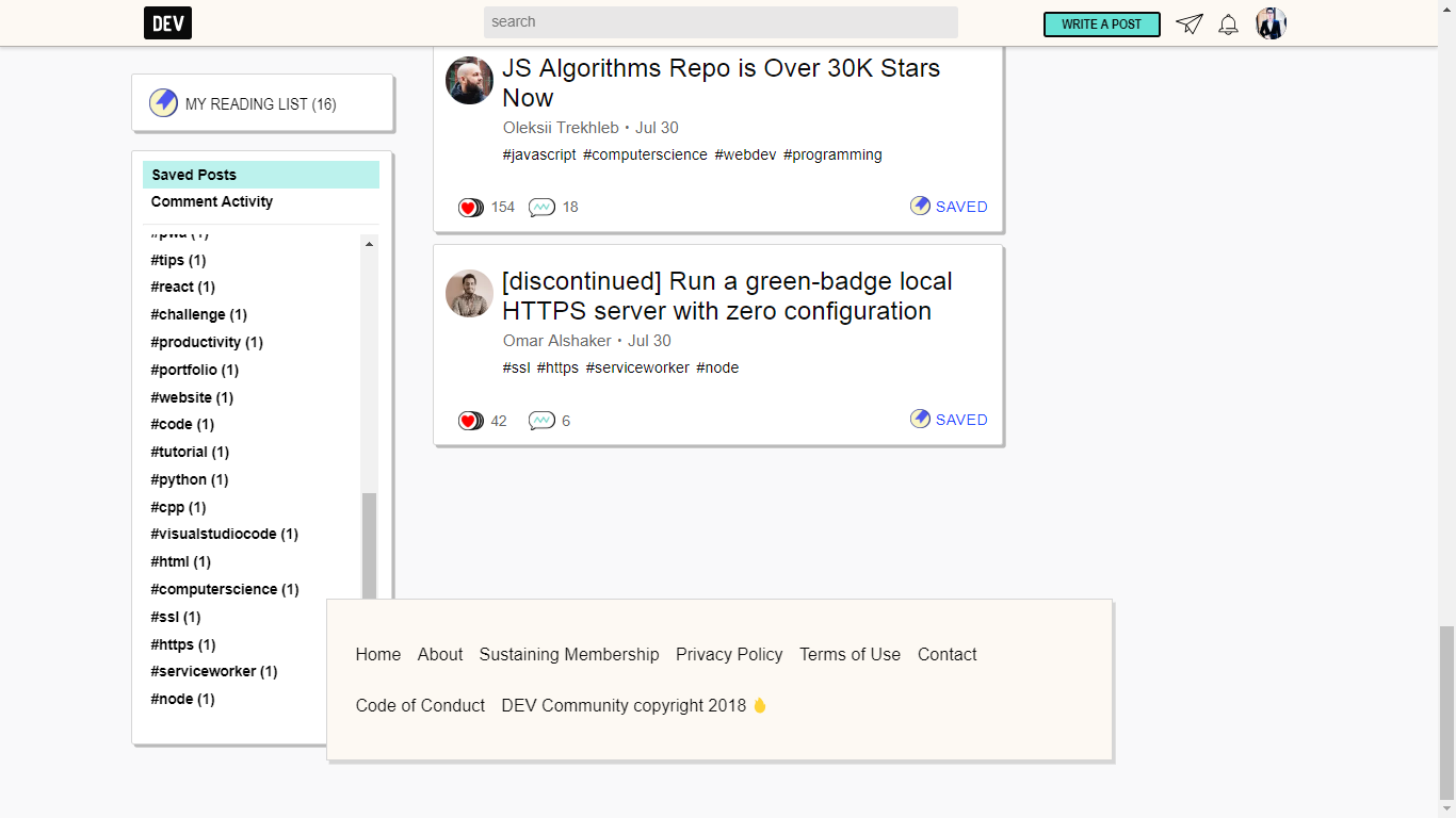 [Bad UIX] Remove important links from the footer · Issue #266 · forem/forem · GitHub