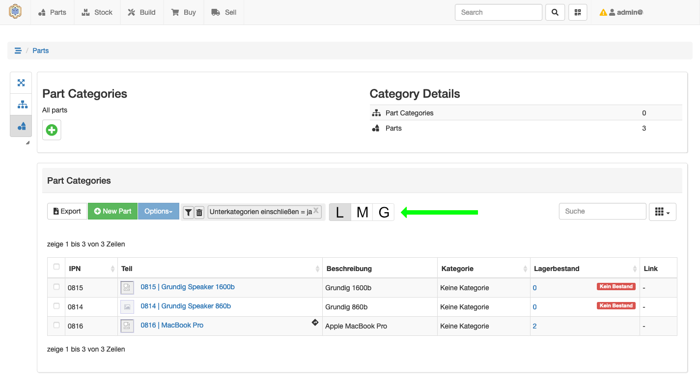 Support for diffrent views eg. gallery view · Issue #1615 · inventree ...
