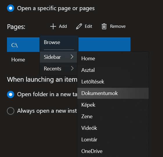 Select current open pages as launch pages on startup. · Issue #3696 ...