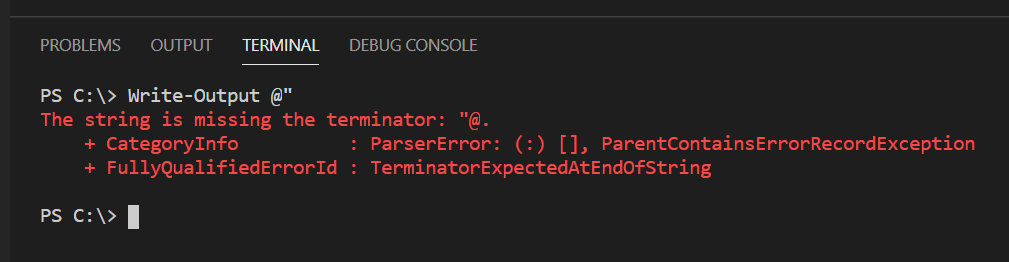 F8 should Support Here String · Issue #3242 · PowerShell/vscode-powershell · GitHub