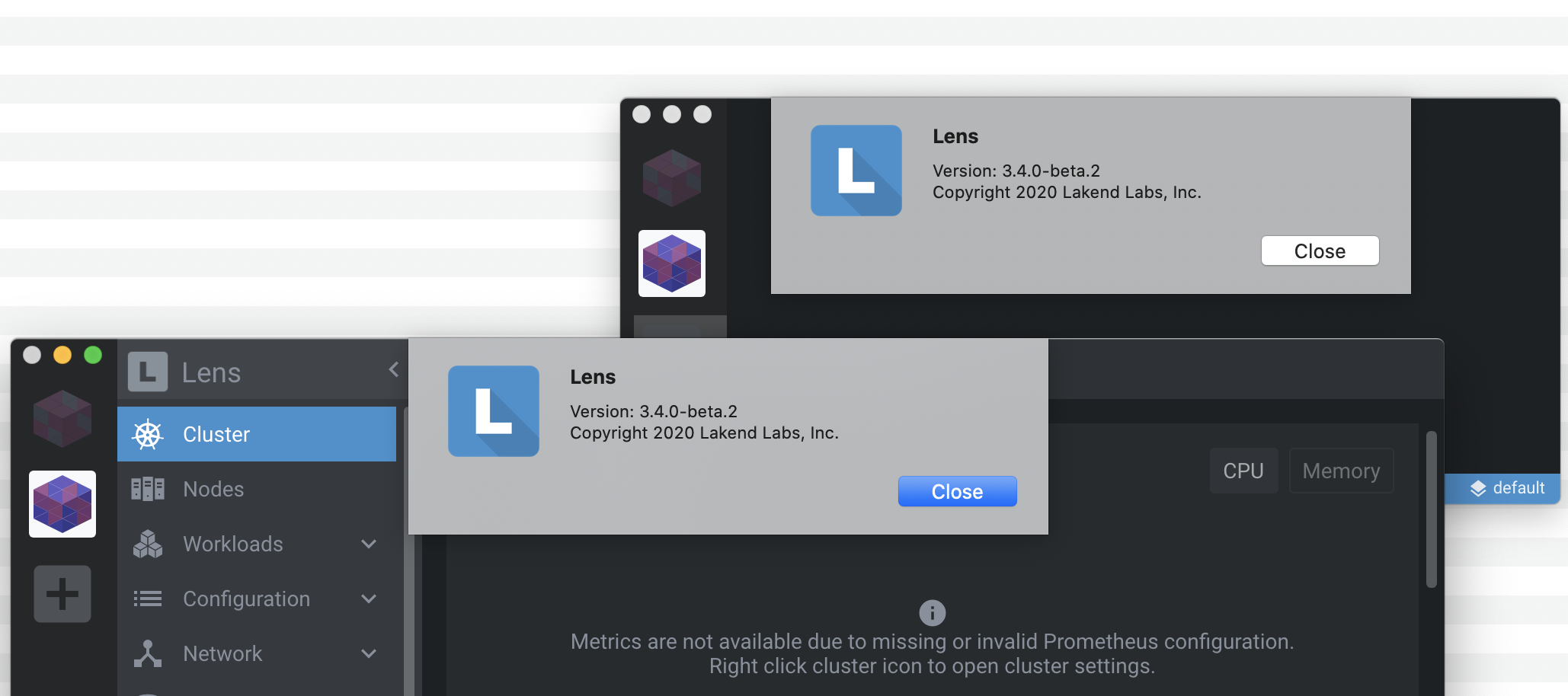 Main view doesn't render anymore under macOS 10.15.4 · Issue #255 · lensapp/lens · GitHub