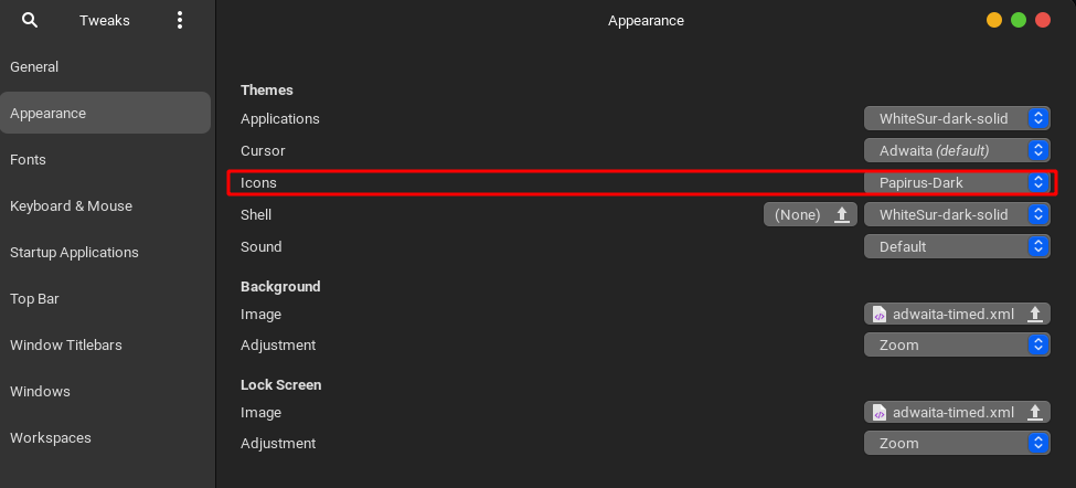 Gnome shell theme doesn't honor app grid icon from configured icon theme · Issue #198 ...
