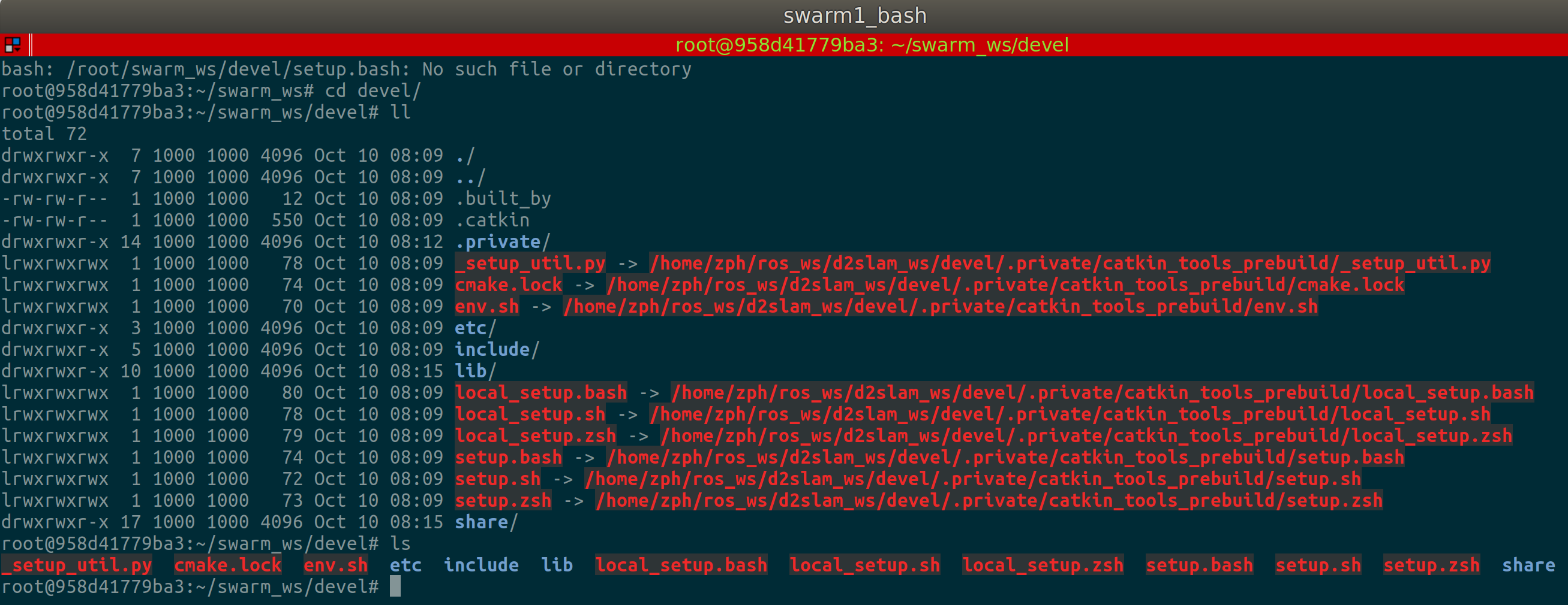 Failed to replace the workspace in Docker · Issue #22 · HKUST-Aerial-Robotics/D2SLAM · GitHub
